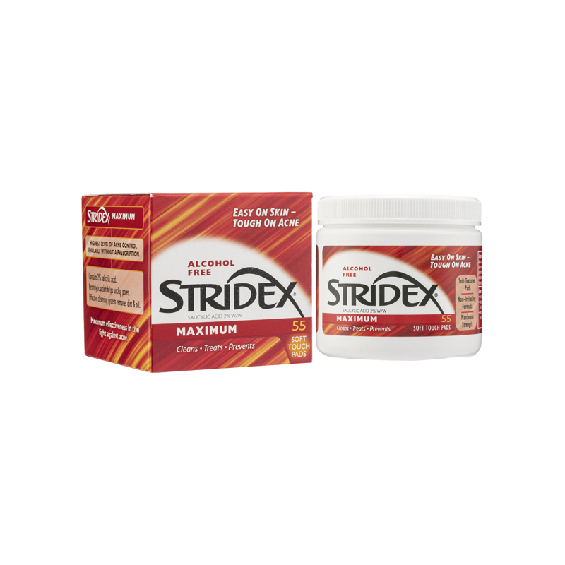 Stridex 加强型2%水楊酸棉片 55片裝 - 香港莎莎網店 - 香港莎莎網店