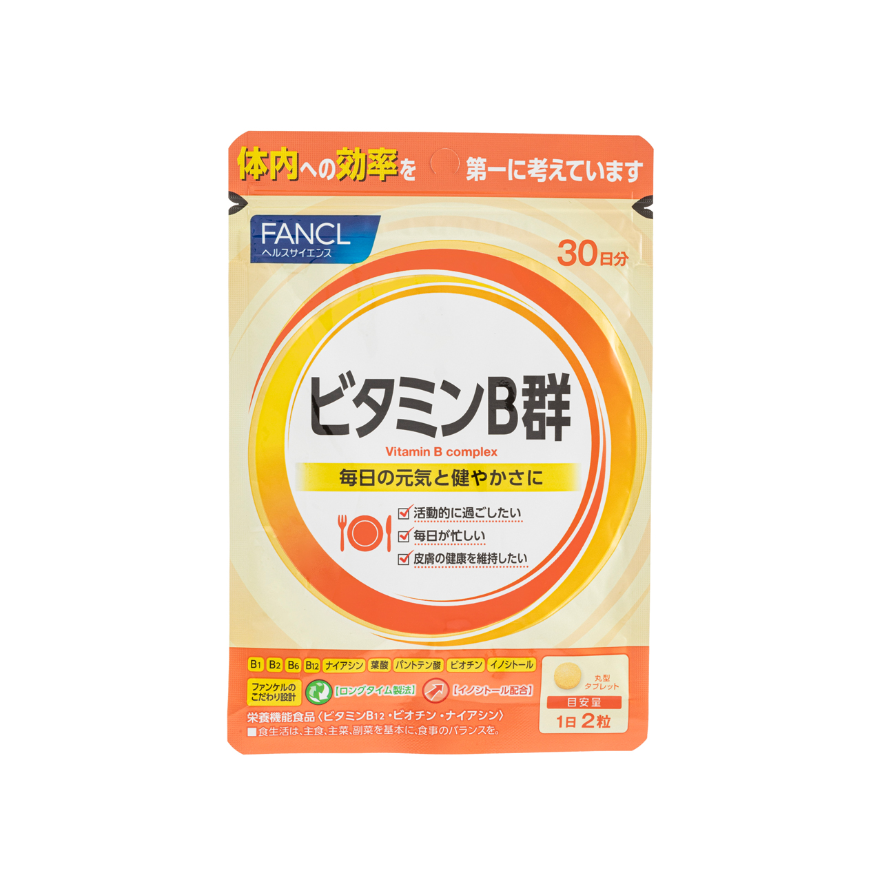 【Online Exclusive】Fancl Vitamin B Complex 60 Tablets - Sasa eShop
