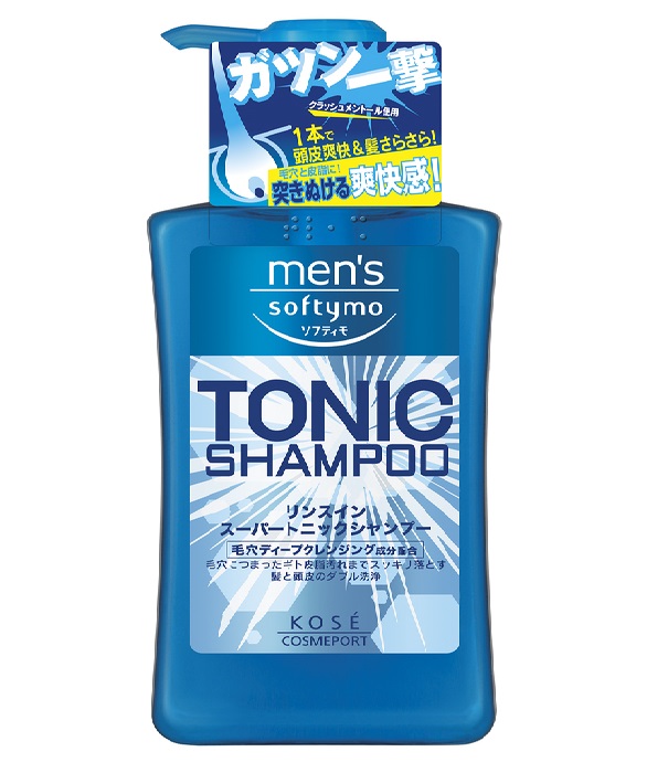 KOSE 高絲 Men’s Softymo 無矽冰爽頭皮修護洗髮露 (550毫升) | APITA UNY eShop | CU APP