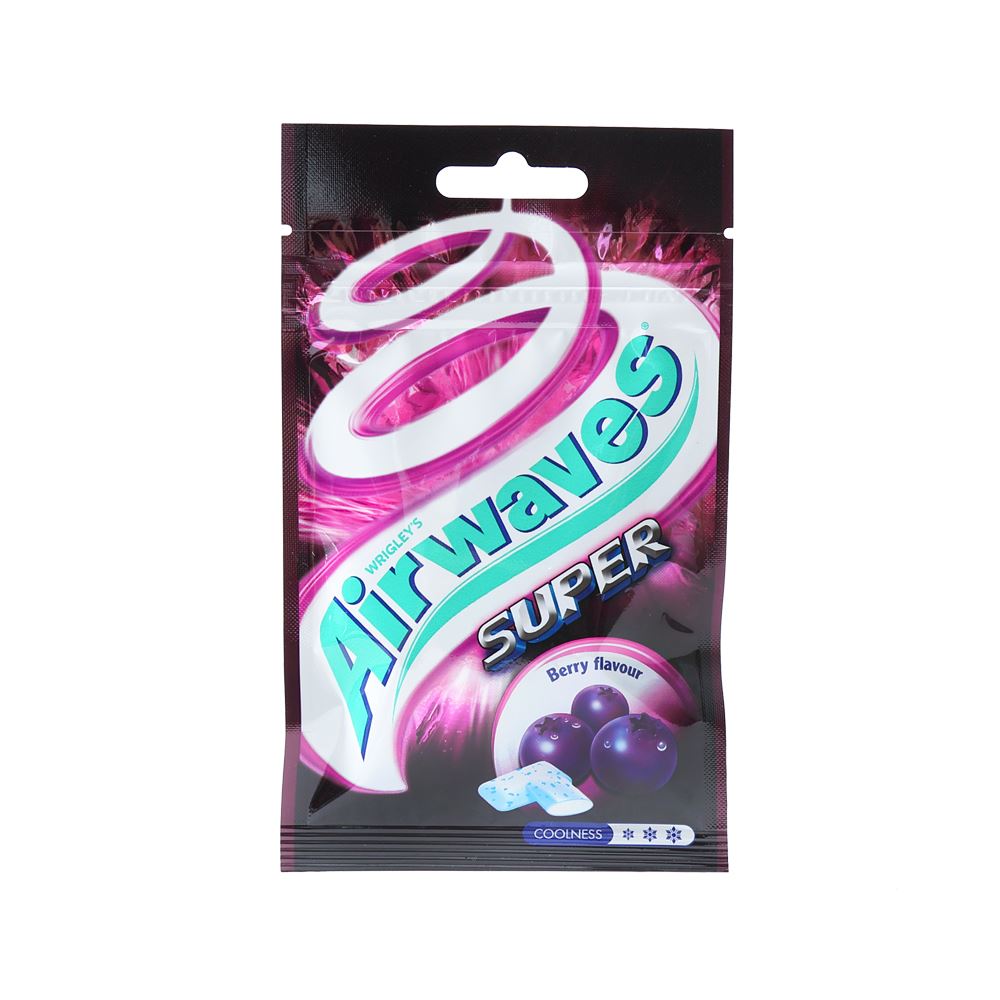 Airwaves 爽浪 SUPER無糖香口珠袋裝 - 紫冰野莓味 (18粒) (25克) | APITA UNY eShop | CU APP