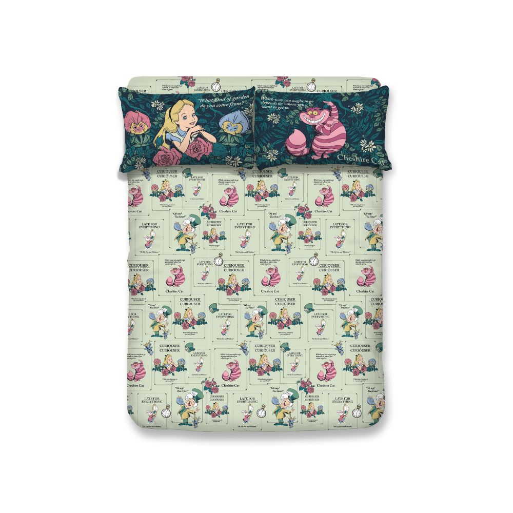 Uji 1000針絲般綿床笠連枕袋- 愛麗絲夢遊仙境 (AL2301) | Citistore eShop | CU APP