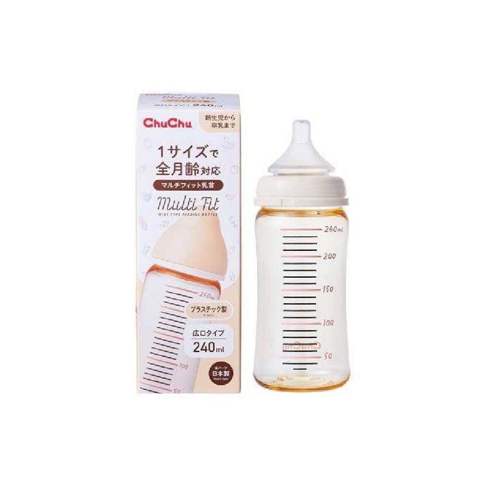 ChuChu Baby 寬口嬰兒奶瓶 塑膠 240ml | Citistore eShop | CU APP