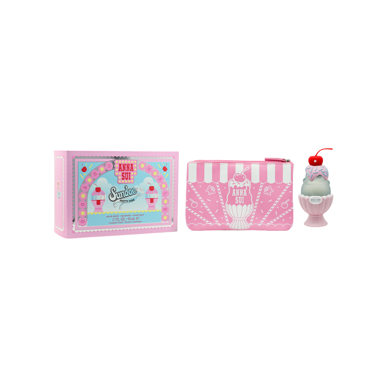Anna Sui Sundae Pretty Pink 淡香水套裝 2件裝-香港莎莎網店
